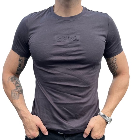 Z Zegna | Shirts | Zzegna Mens Embossed Tshirt Size Eu 48 | Poshmark
